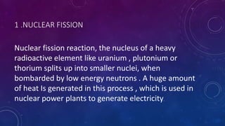 Nuclear energy PPT | PPTX
