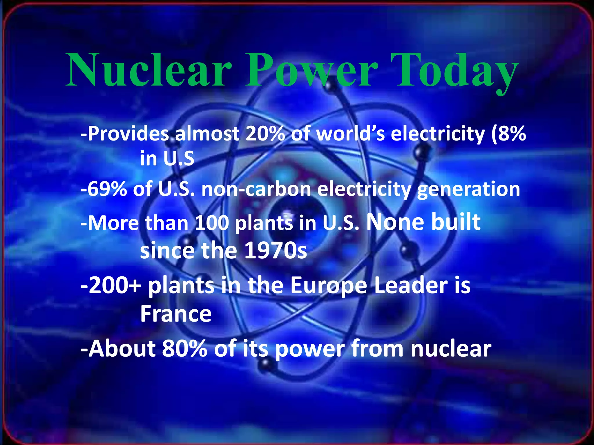 Nuclear energy powerpoint. | PPTX