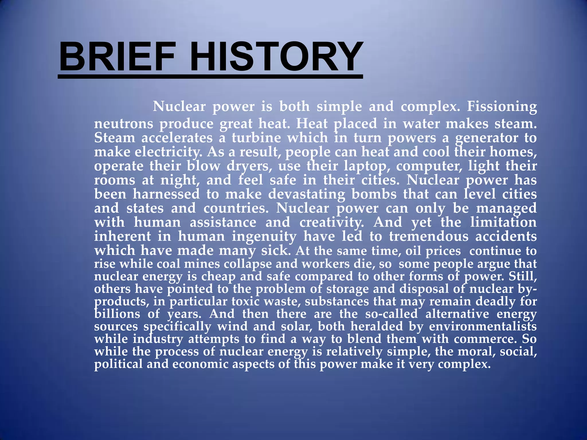 Nuclear energy powerpoint. | PPTX
