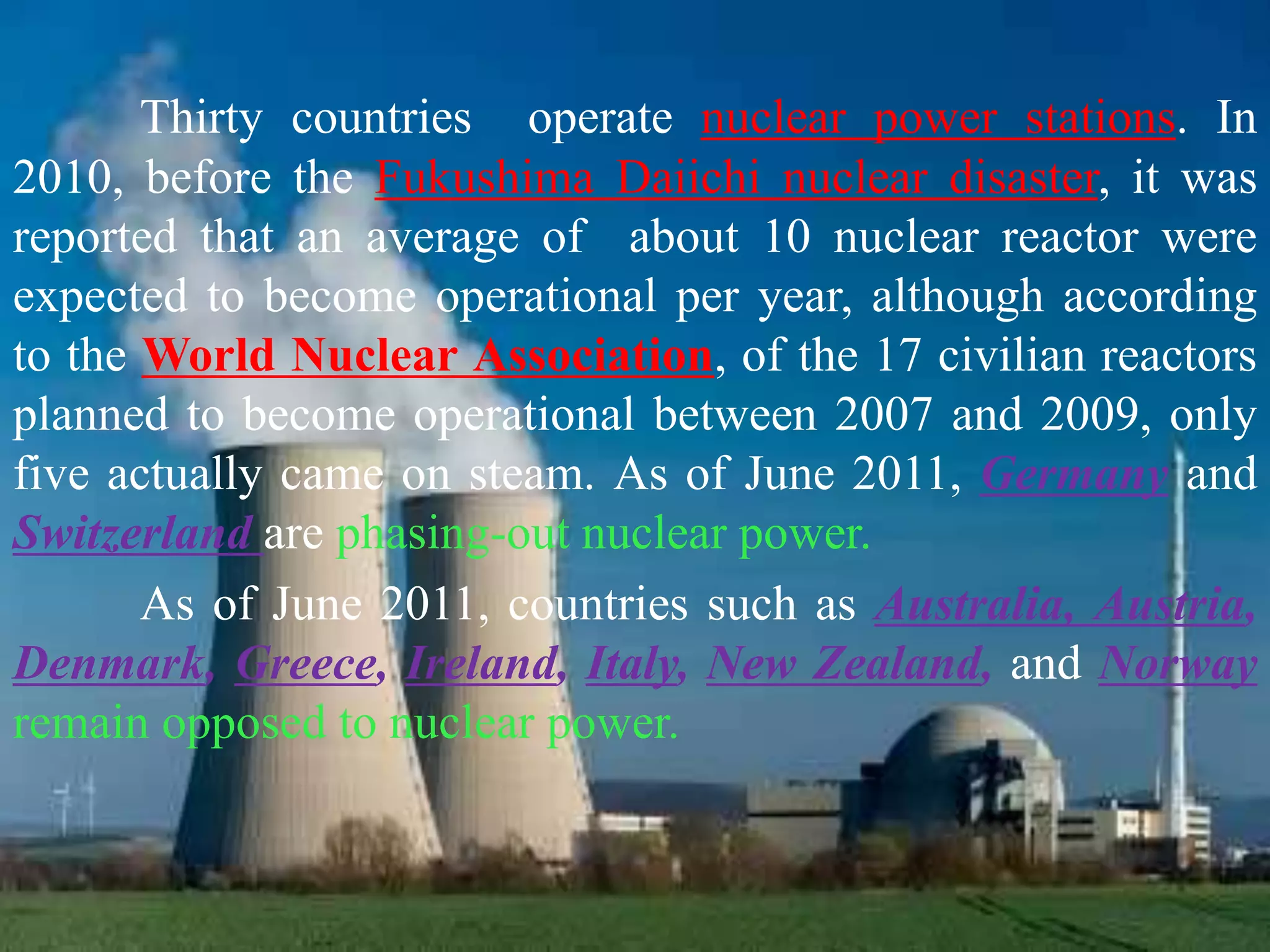 Nuclear energy powerpoint. | PPTX