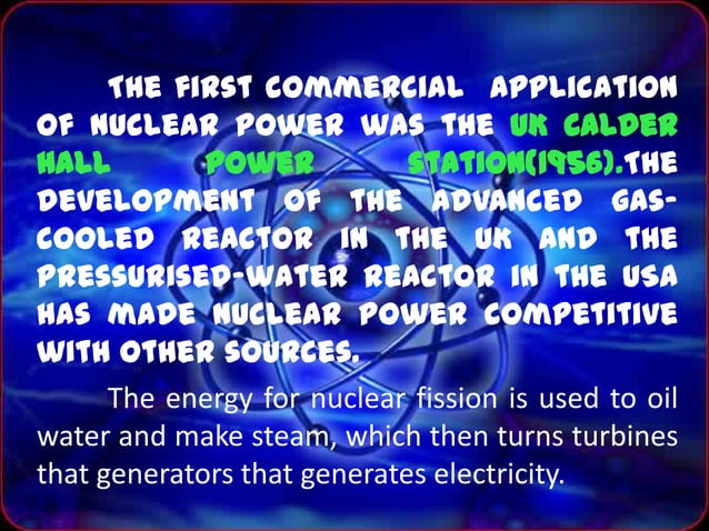 Nuclear energy powerpoint. | PPTX