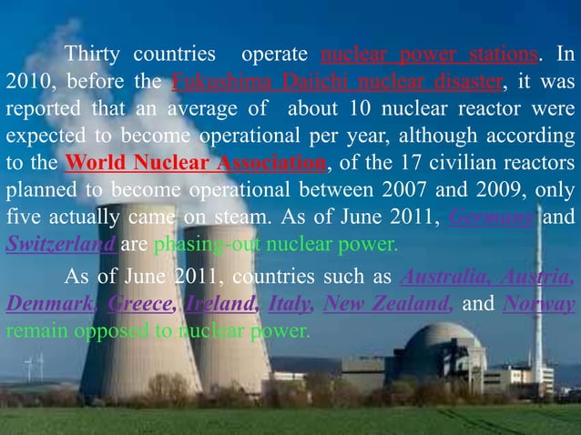 Nuclear energy powerpoint. | PPTX