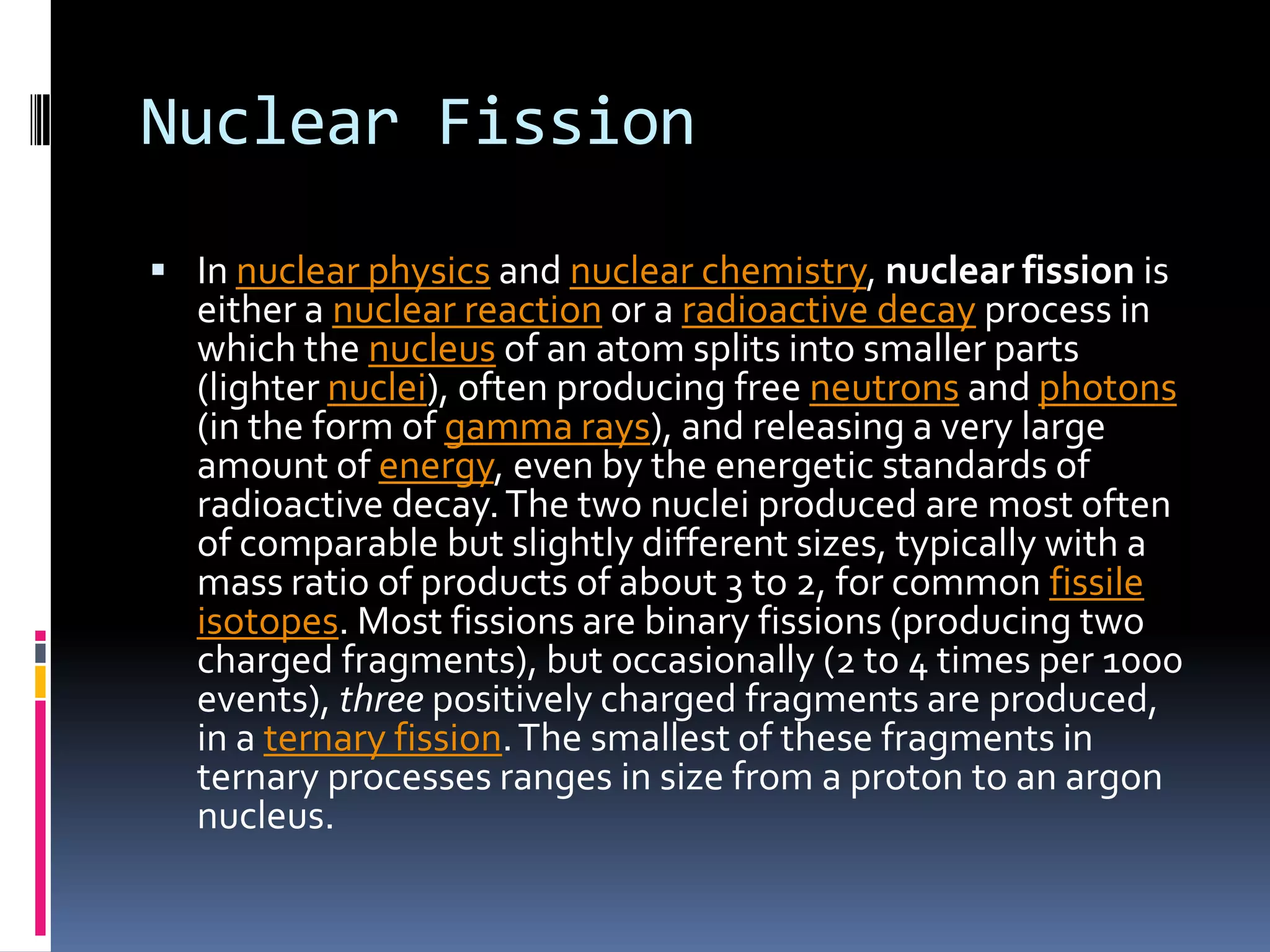 Nuclear fission and fusion | PPTX