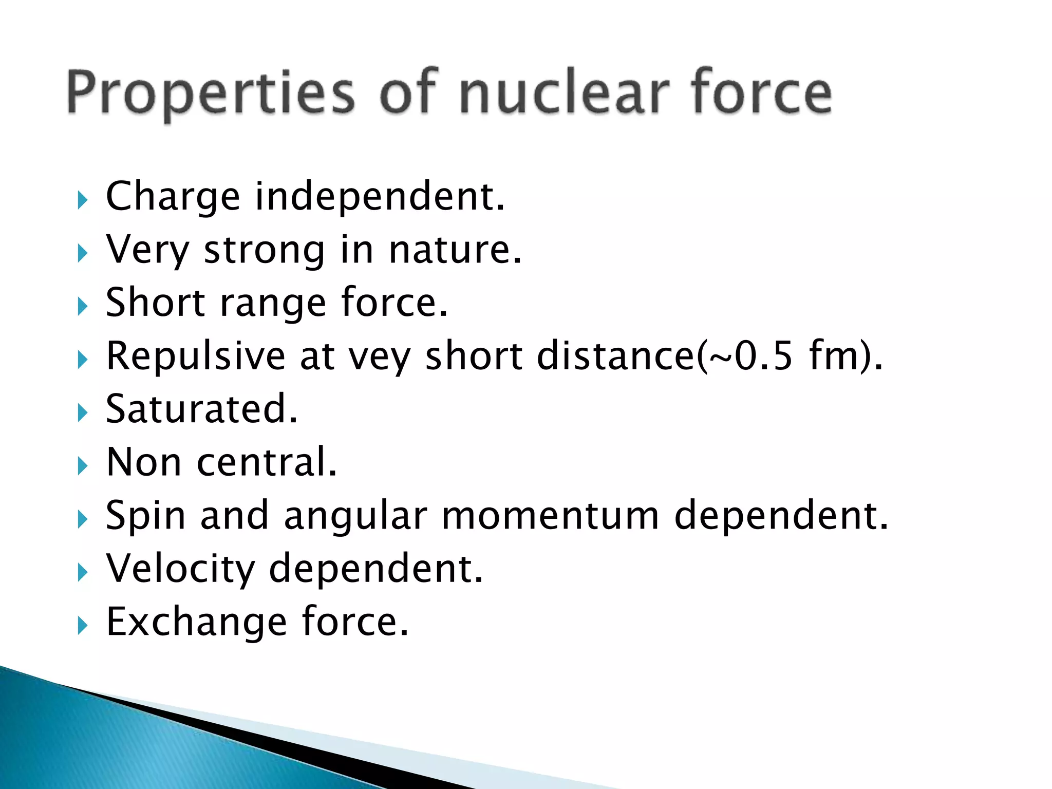 Nuclear force | PPTX