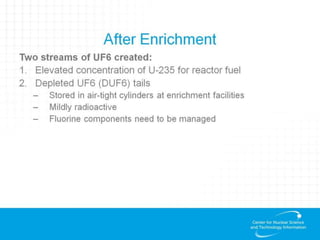 Nuclear fuel cycle front end (ans) | PPT