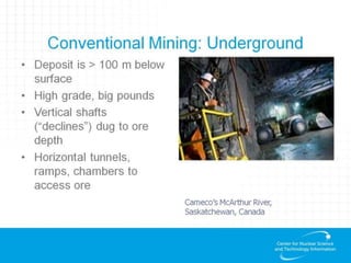 Nuclear fuel cycle front end (ans) | PPTX