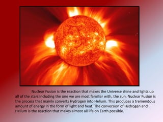 Nuclear fusion, physics consept 1 | PPTX