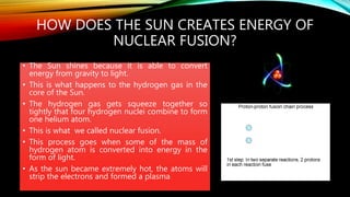 Nuclear fusion presentation (general) | PPTX