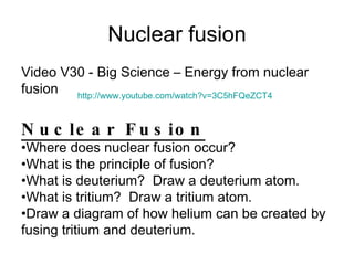 Nuclear Fussion | PPT