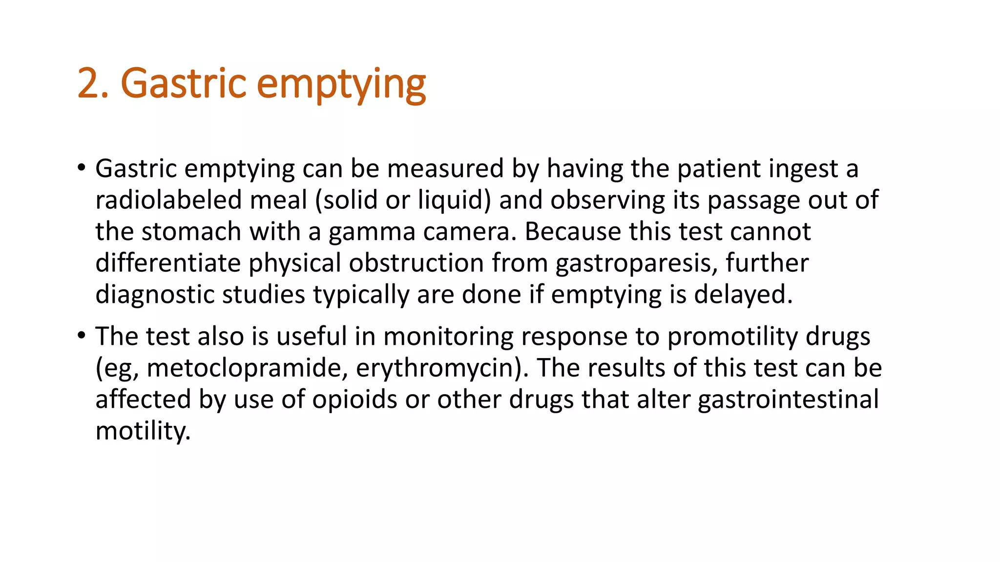 Nuclear gastrointestinal scans | PPTX