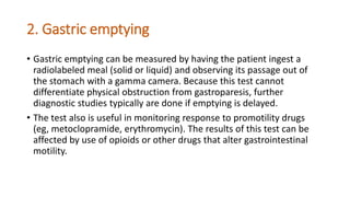 Nuclear gastrointestinal scans | PPTX