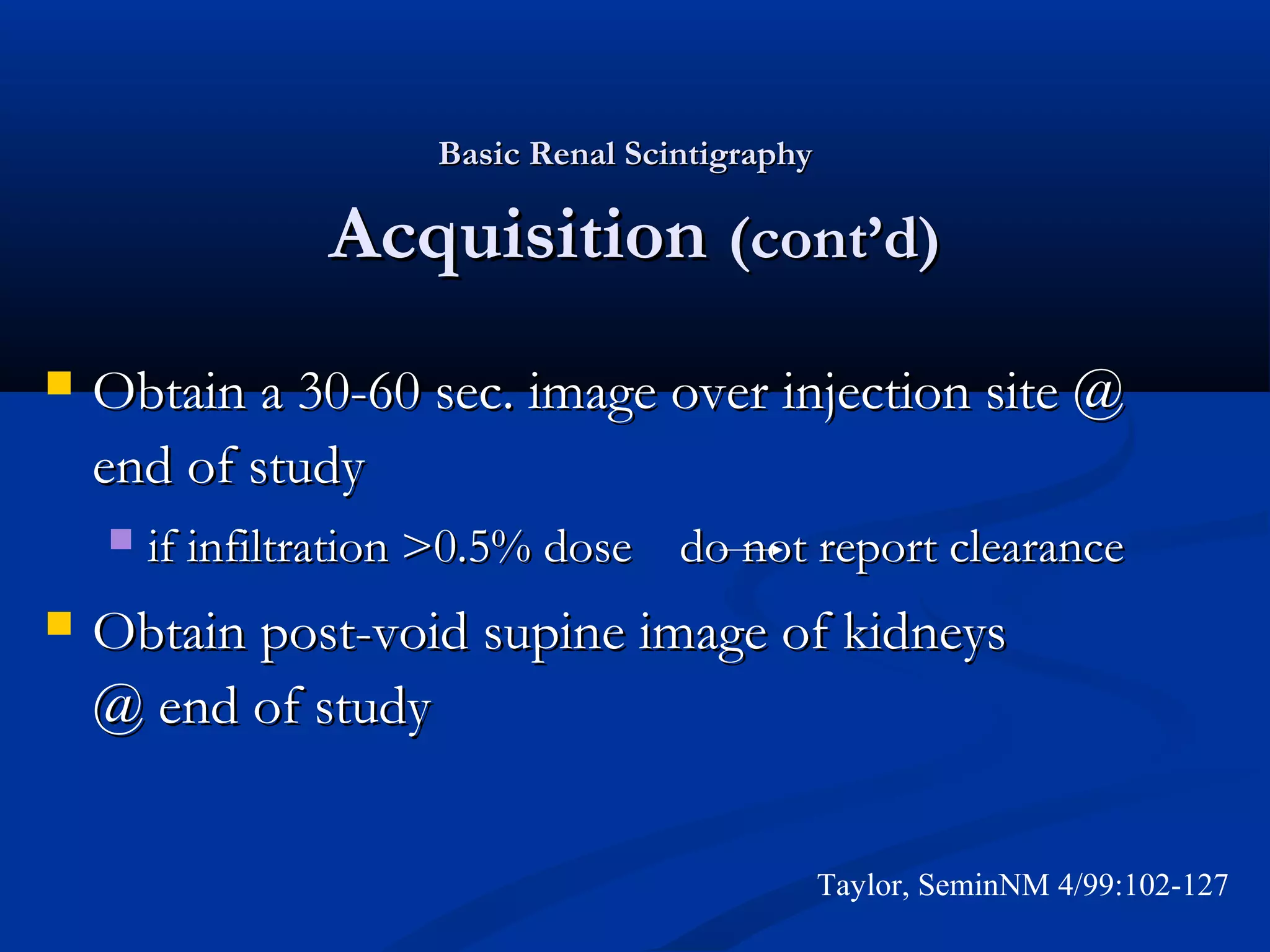 Nuclear imaging in kidney disease | PPT