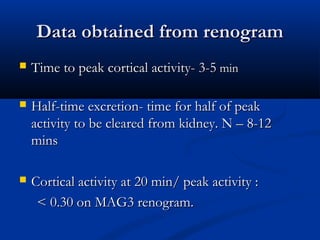 Nuclear imaging in kidney disease | PPT