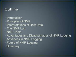 Nuclear magnetic resonance | PPTX