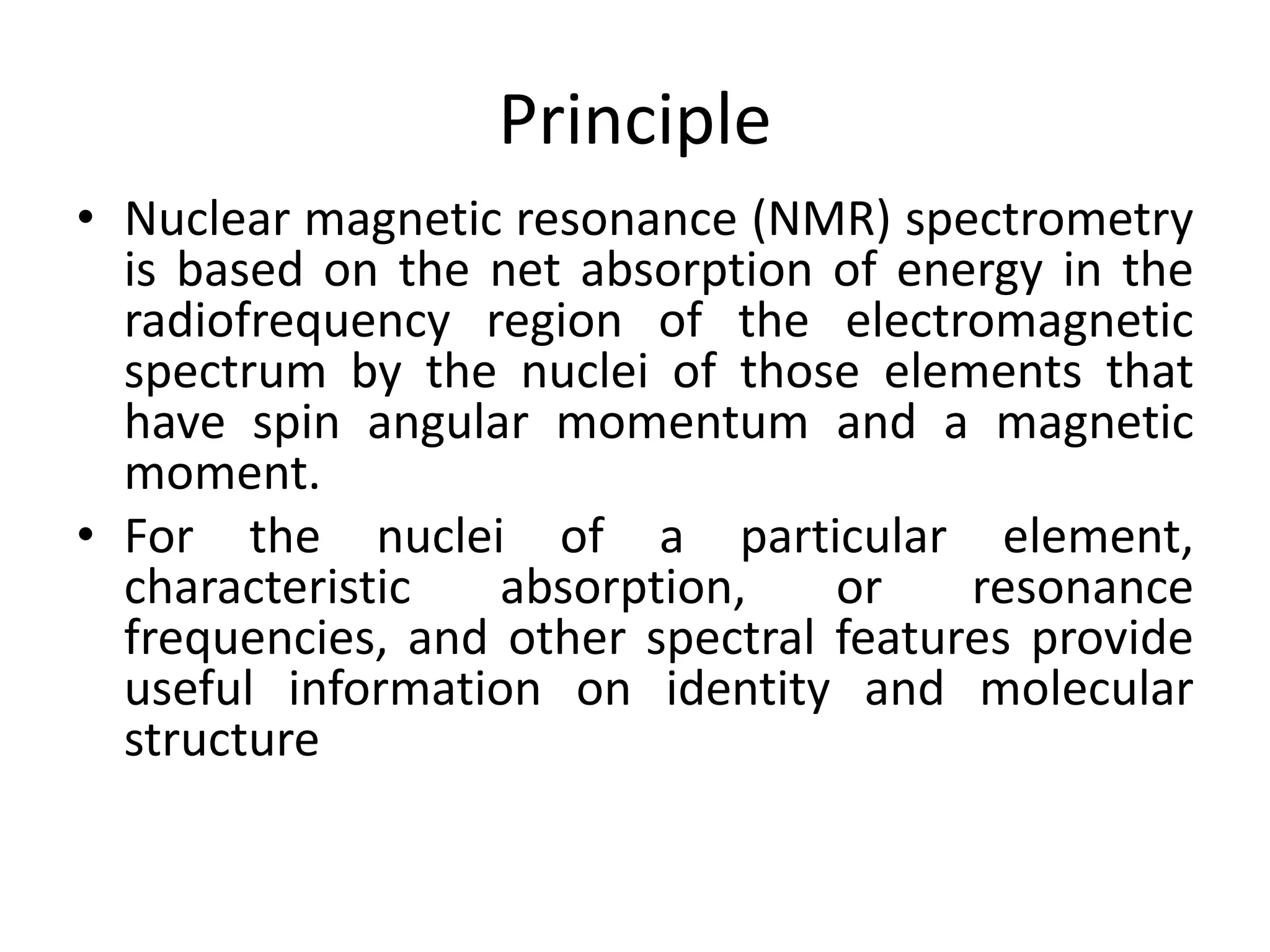 Nuclear Magnetic Resonance | PPTX