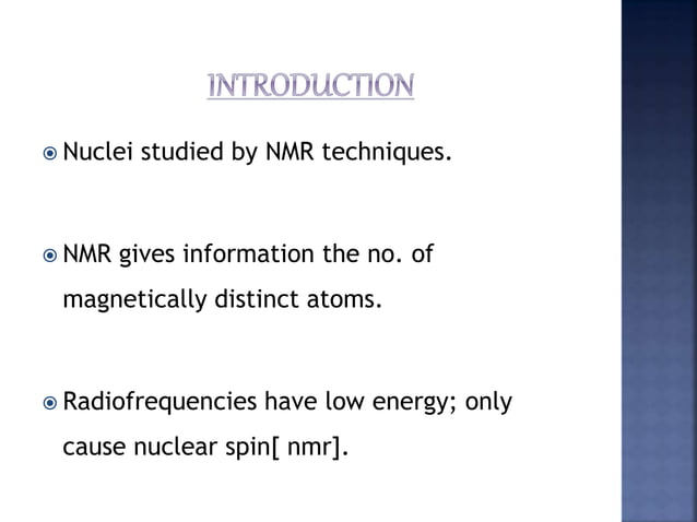 Nuclear magnetic resonance 1 | PPT