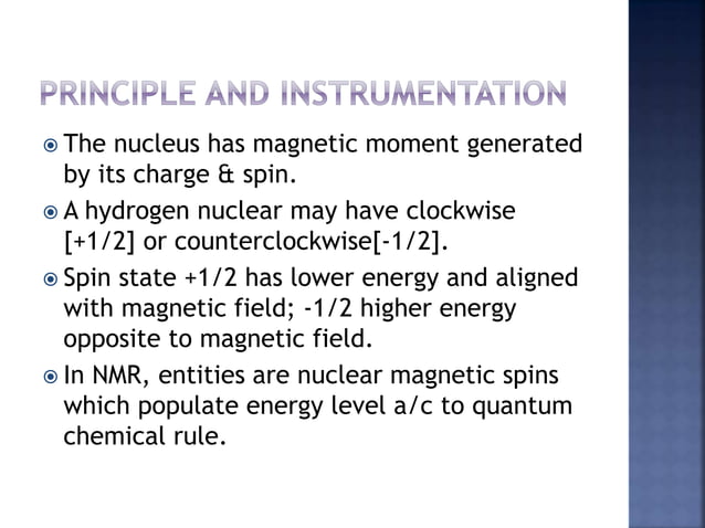 Nuclear magnetic resonance 1 | PPT