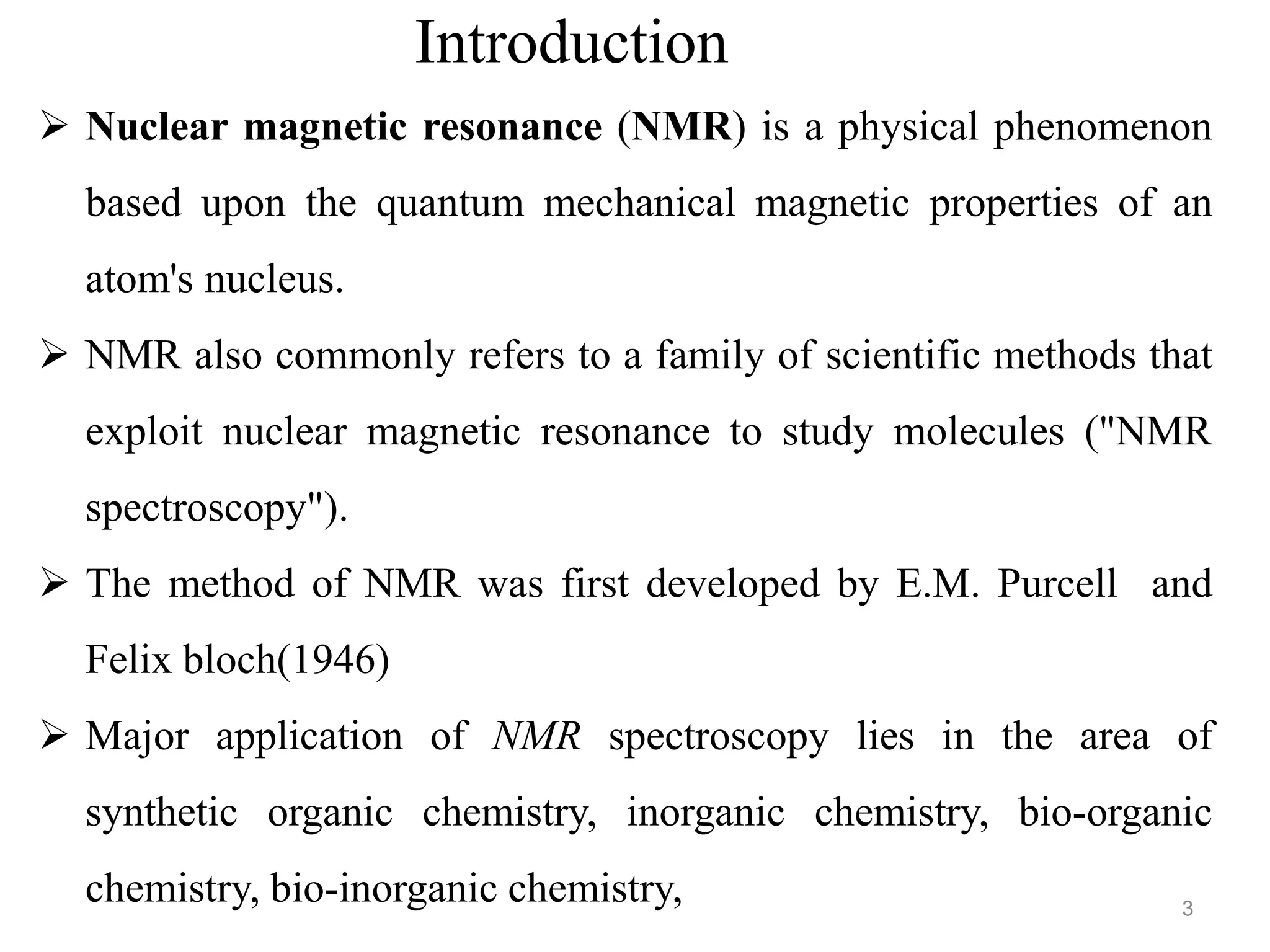 Nuclear Magnetic Resonance in Organic Chemistry [Autosaved].ppt