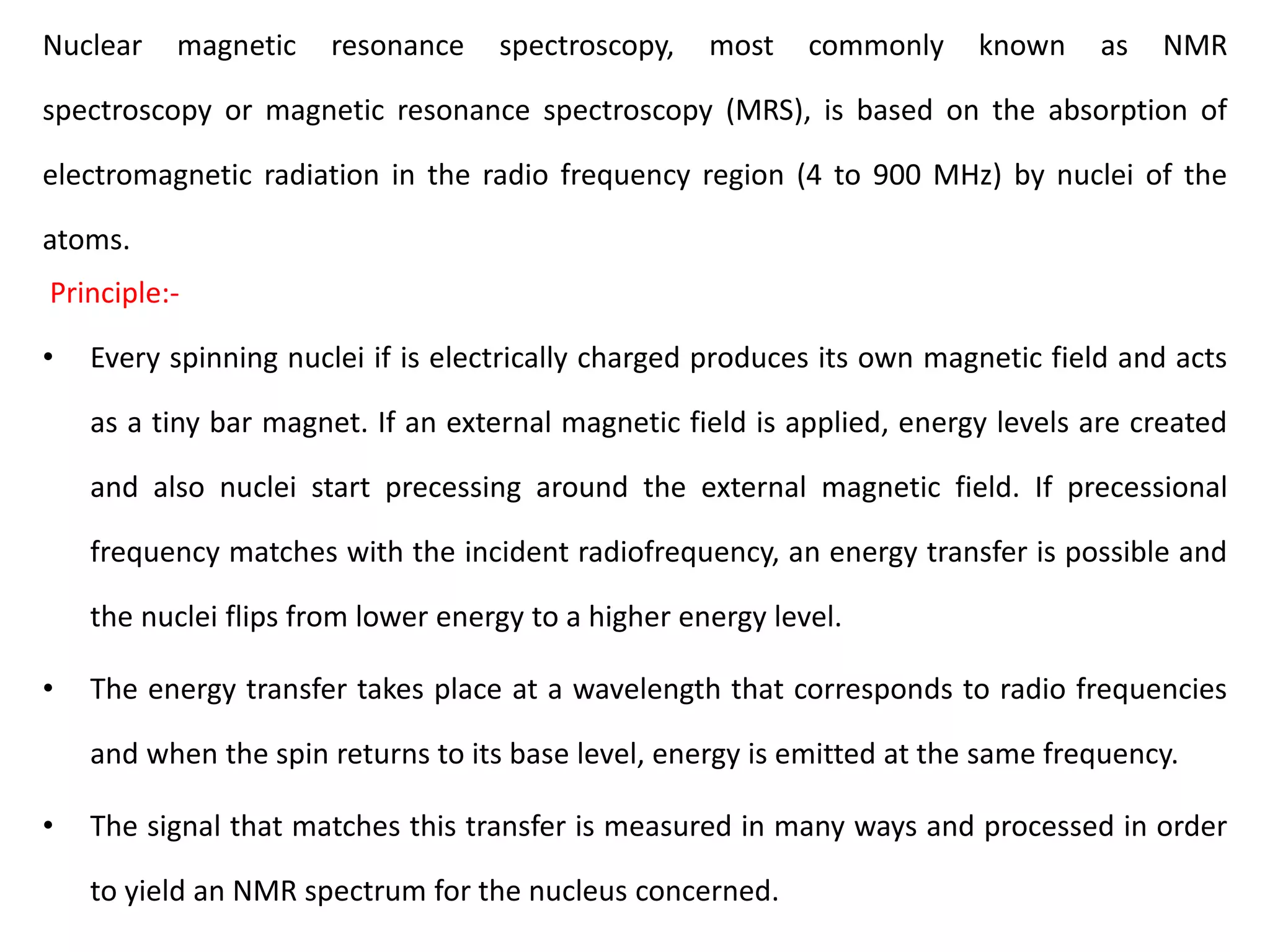 Nuclear Magnetic Resonance (NMR) | PPTX