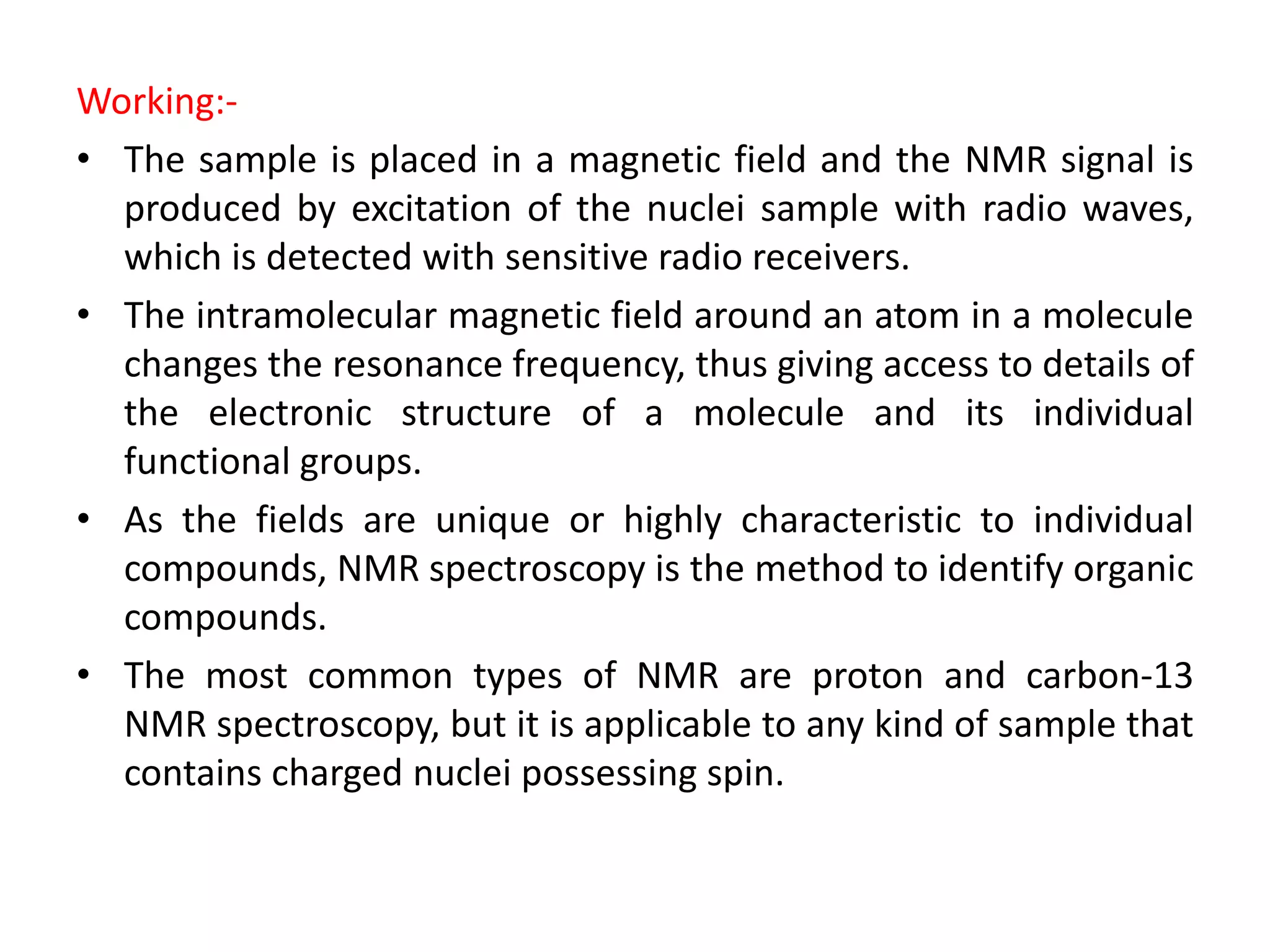 Nuclear Magnetic Resonance (NMR) | PPTX