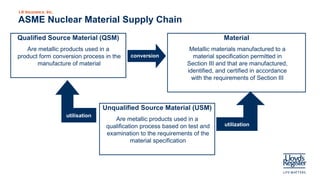 Material Certification or Qualification for Nuclear ASME Application | PPT