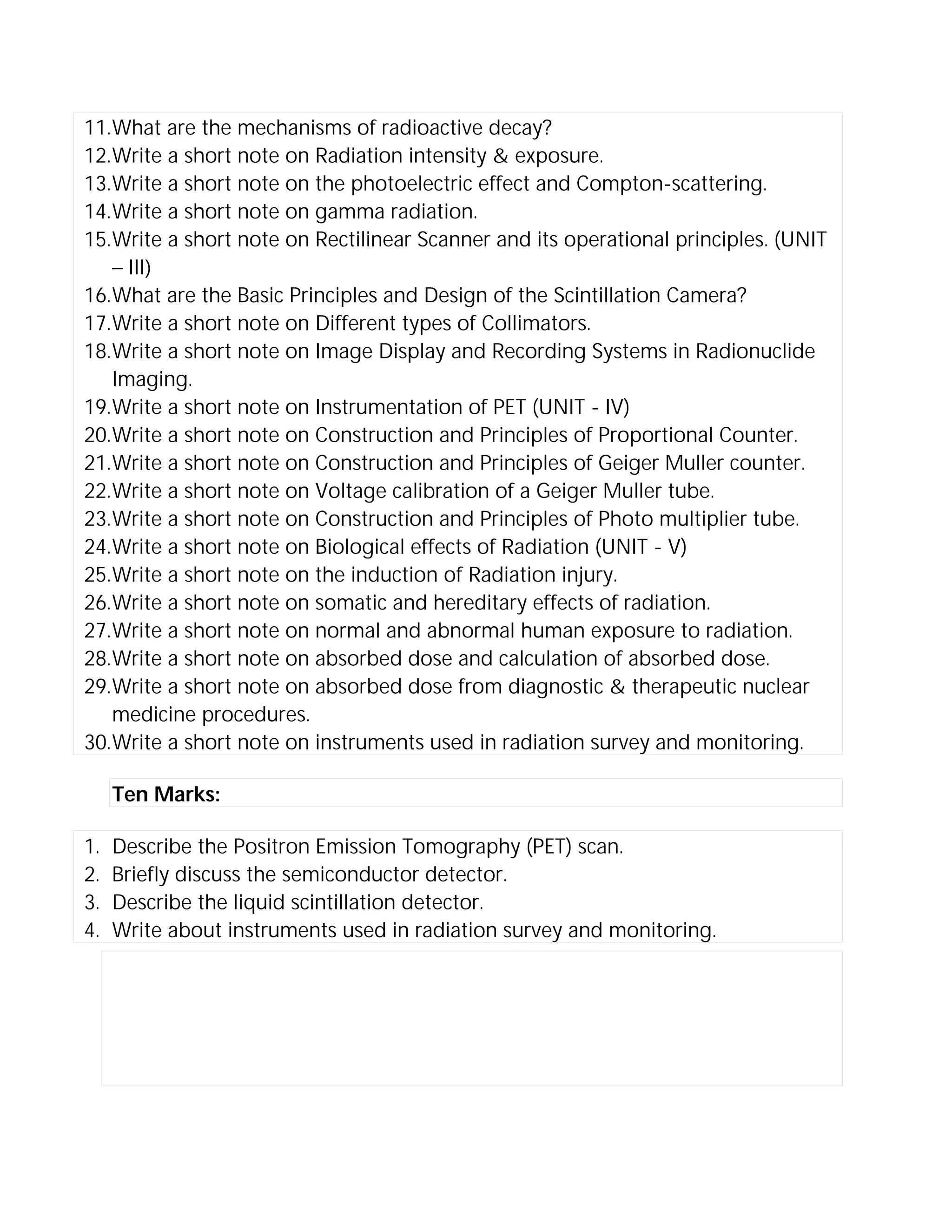 nuclear medicine 3 marks questions and answers.pdf