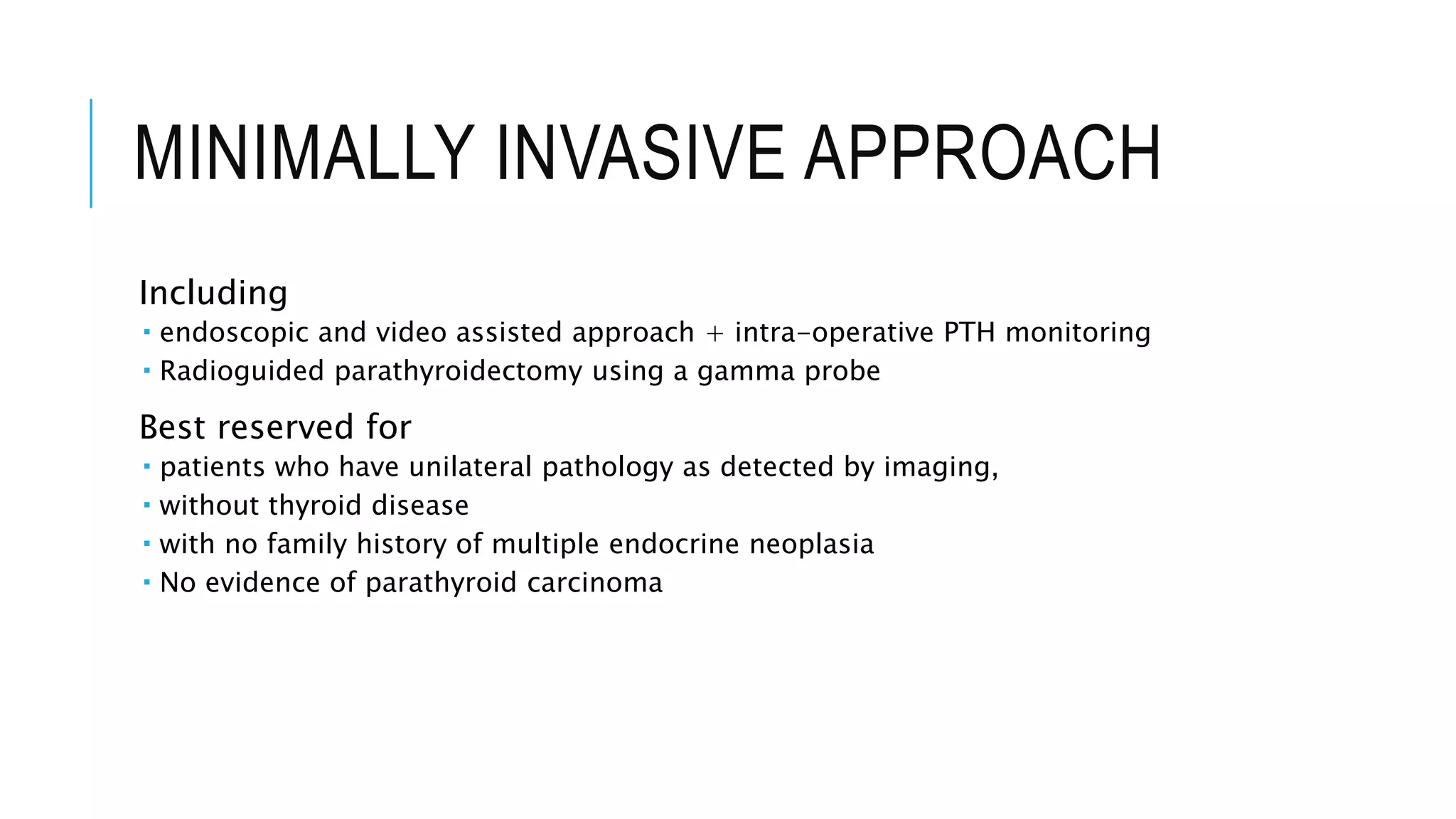 Nuclear medicine application in parathyroid diorders | PPTX