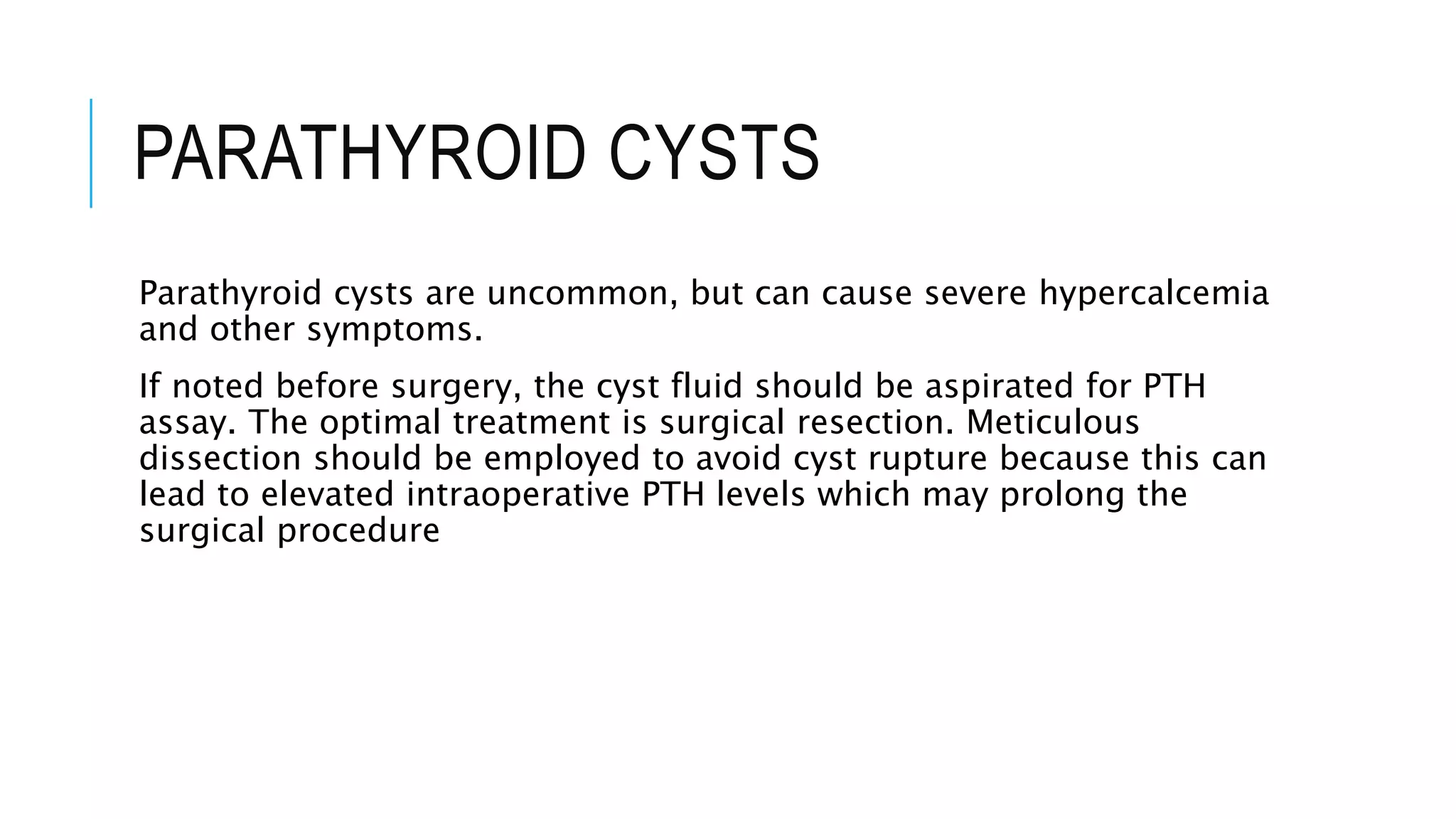 Nuclear medicine application in parathyroid diorders | PPTX