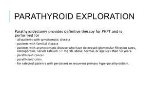 Nuclear medicine application in parathyroid diorders | PPTX