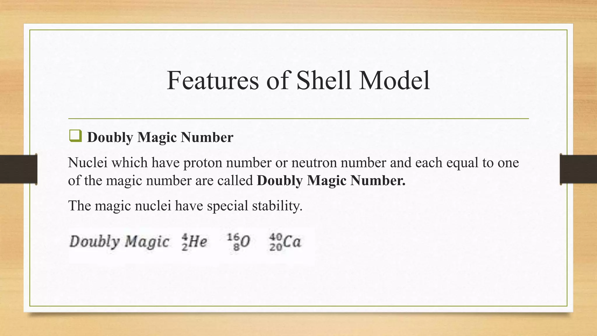 Nuclear Shell models | PPTX