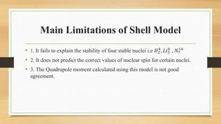 Nuclear Shell models | PPTX