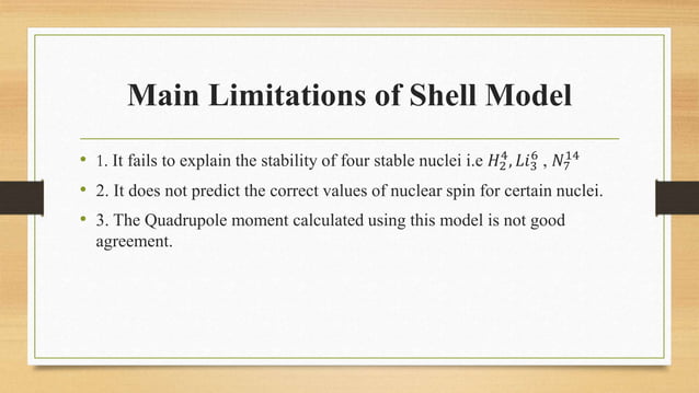 Nuclear Shell models | PPTX