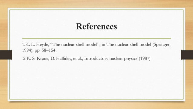 Nuclear Shell models | PPTX