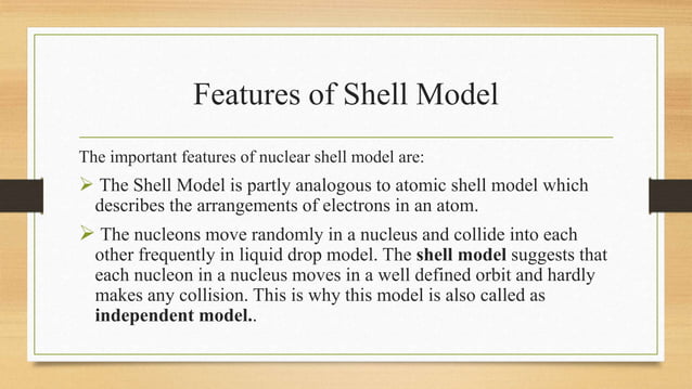 Nuclear Shell models | PPTX