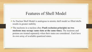 Nuclear Shell models | PPTX