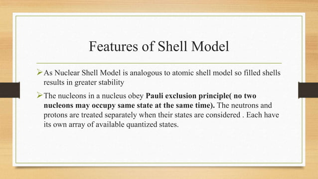 Nuclear Shell models | PPTX