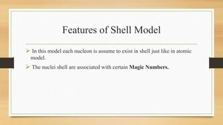 Nuclear Shell models | PPTX