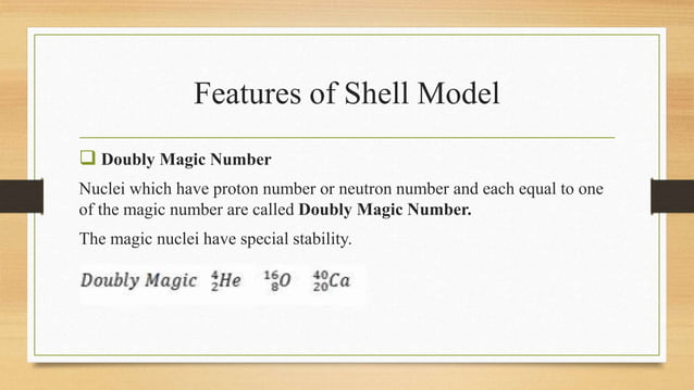 Nuclear Shell models | PPTX