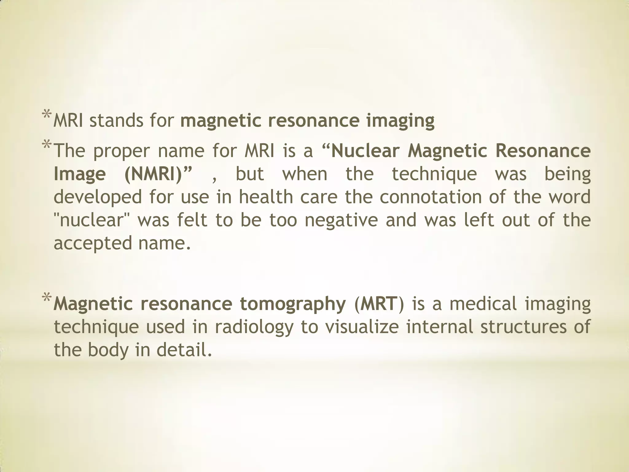 Nuclear mri | PPTX