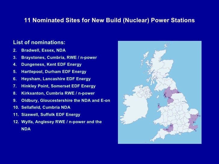 UK Nuclear New Build Power Stations - Nationally Significant Infrastr…