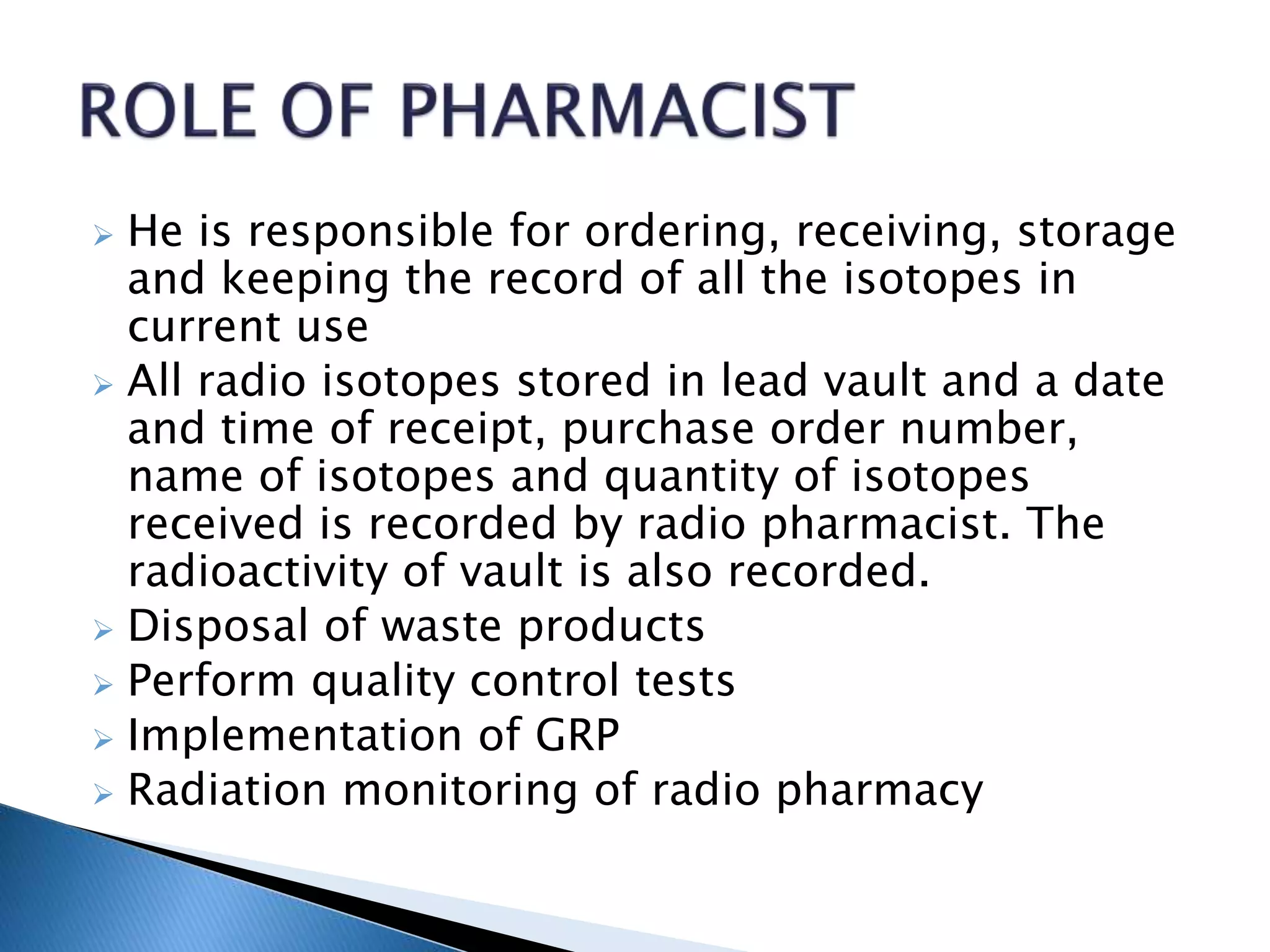 Nuclear pharmacy part 1 | PPTX