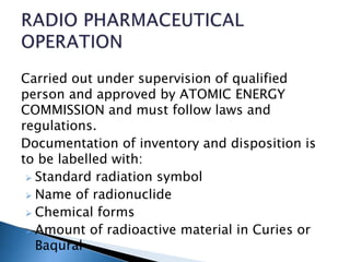 Nuclear pharmacy part 1 | PPTX