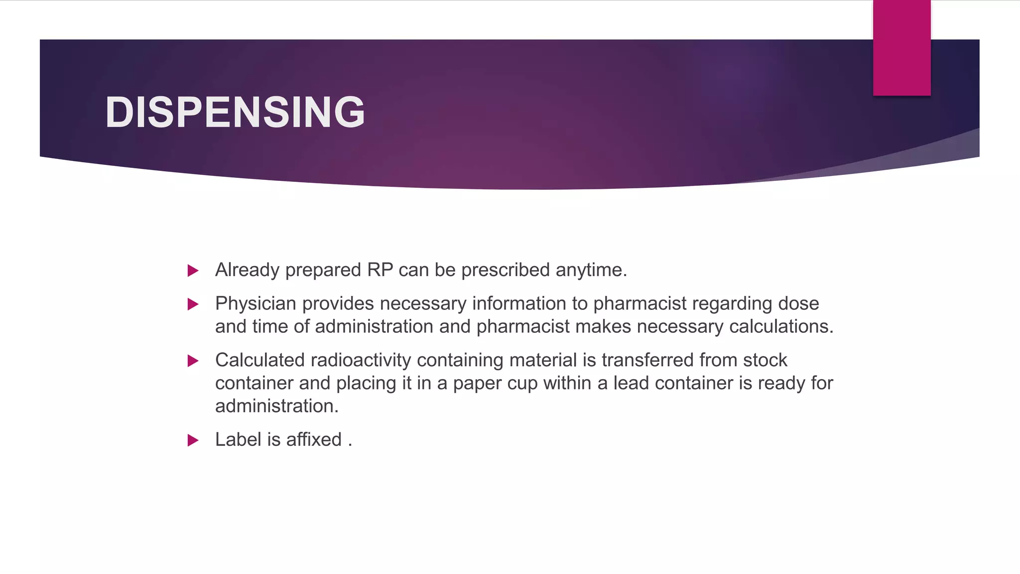 Nuclear pharmacy part 2 | PPTX