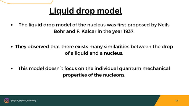Liquid drop model | PDF