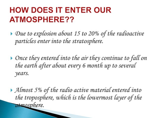 Nuclear pollution | PPTX