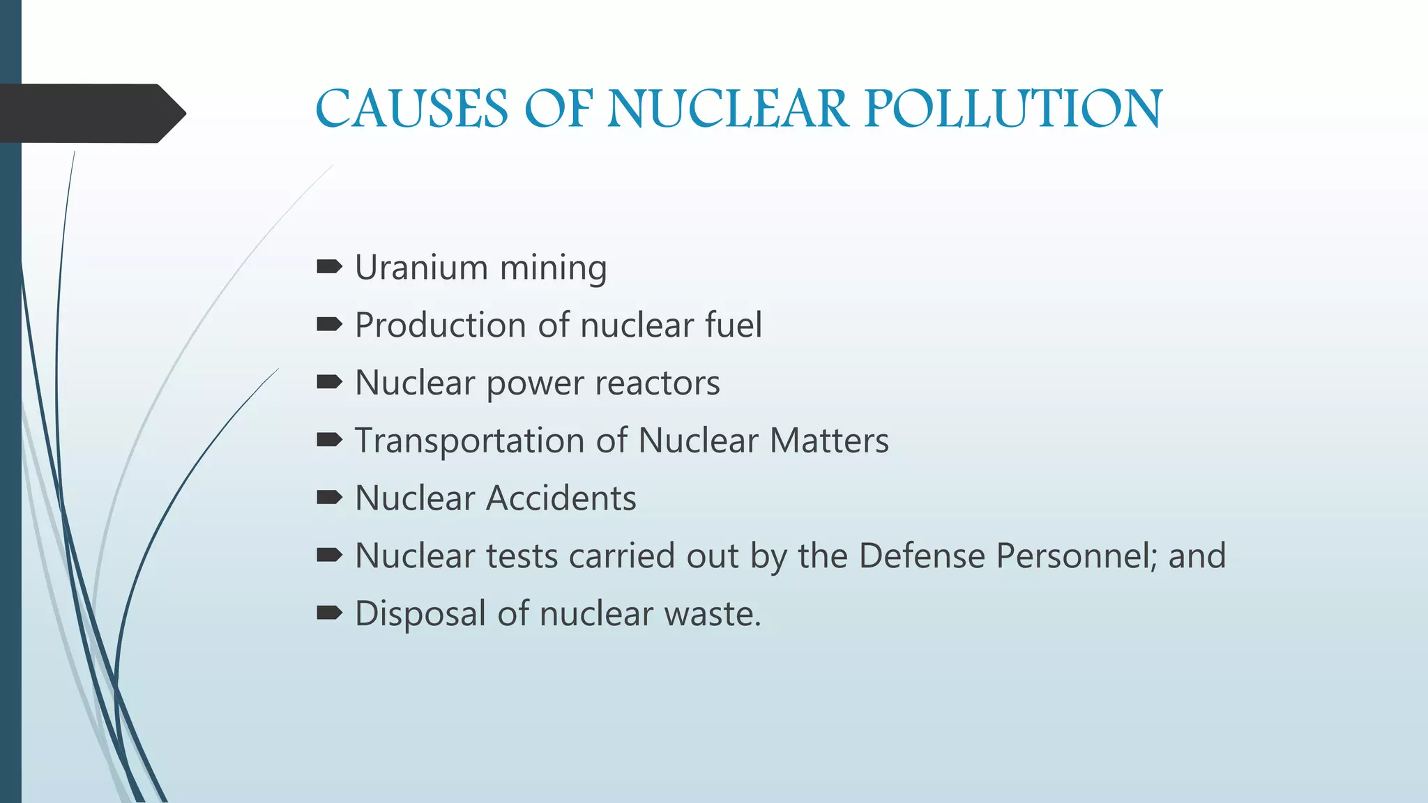 Nuclear Pollution | PPTX