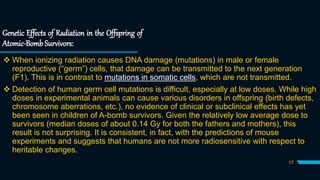 Nuclear Pollution And Genetics | PPTX