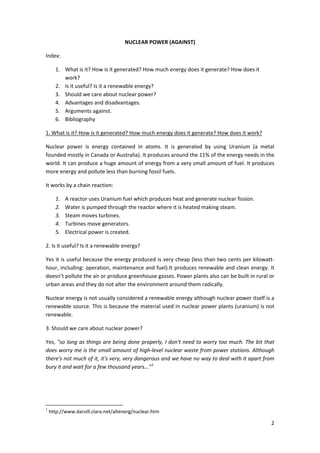 Nuclear power | PDF
