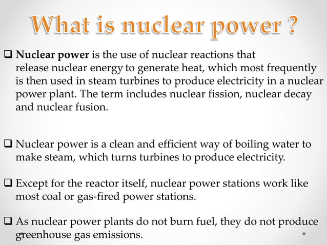 Introduction To Nuclear power | PPT