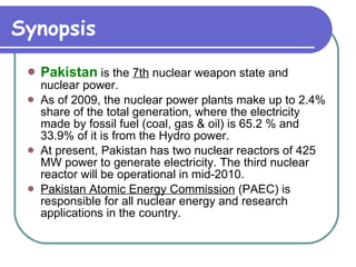 Nuclear power in pakistan | PPT